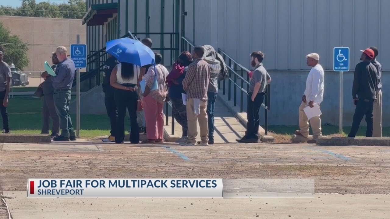 Job fair in Shreveport for Multipack Services - YouTube
