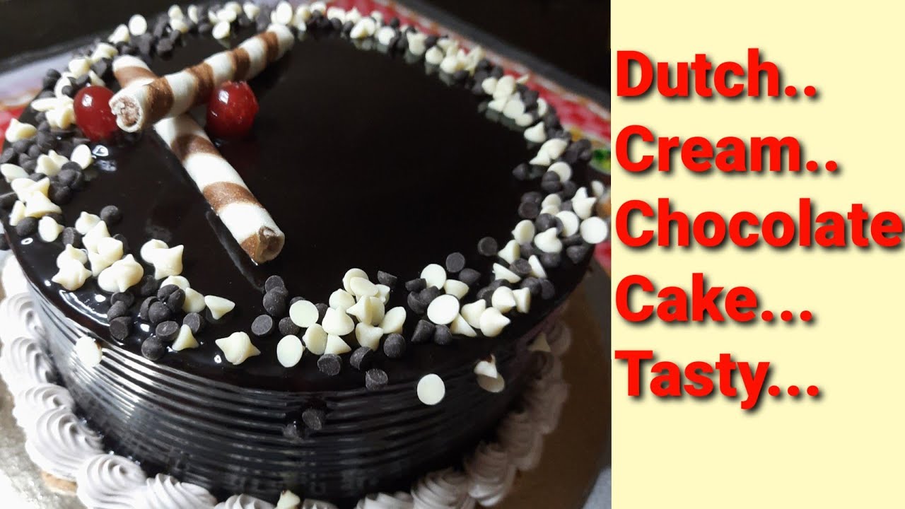 Dutch Cream Chocalate Cake/// डच क्रीम केक..... खुप सोपा - YouTube