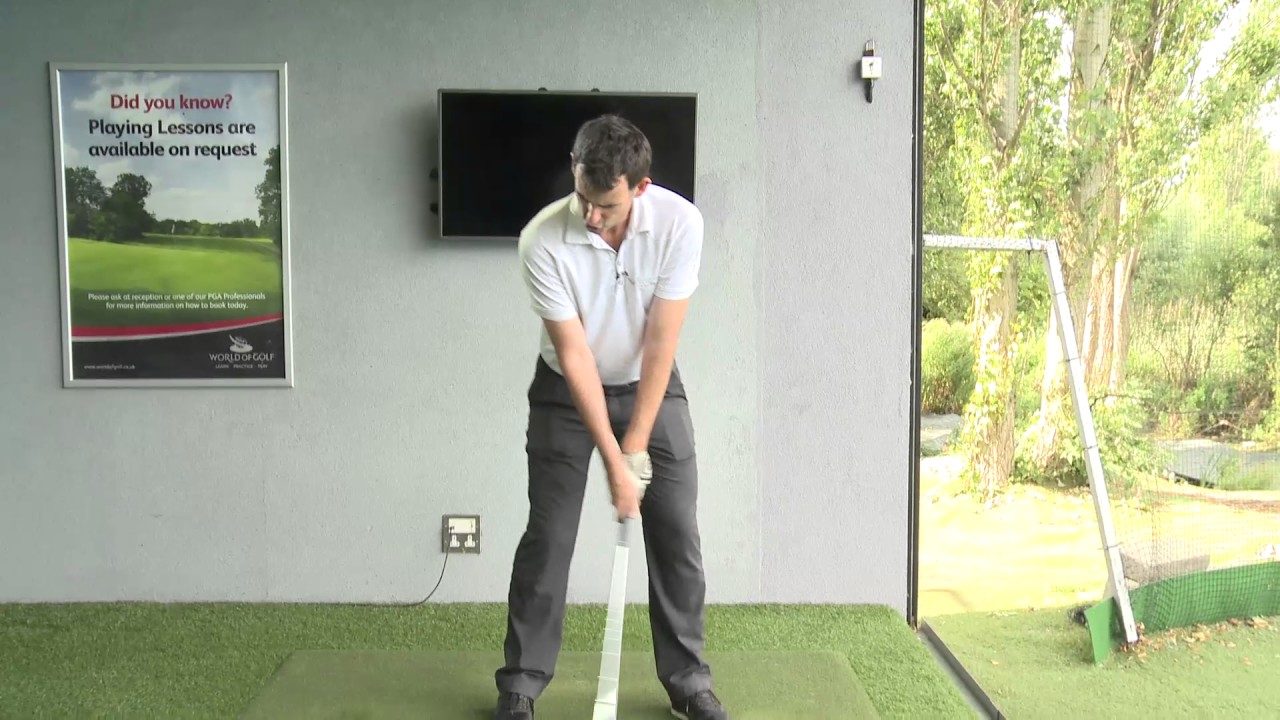 Correct golf swing finish position - YouTube