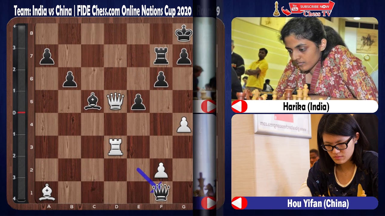 Team: India vs China | FIDE Chess.com Online Nations Cup 2020 | Round 9 ...