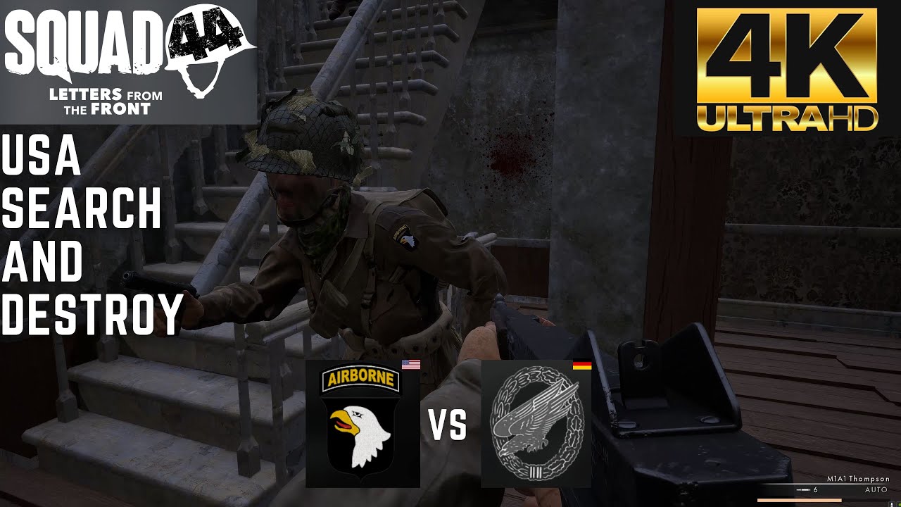 Squad 44 - Search and Destroy - Carentan - (4K) - YouTube