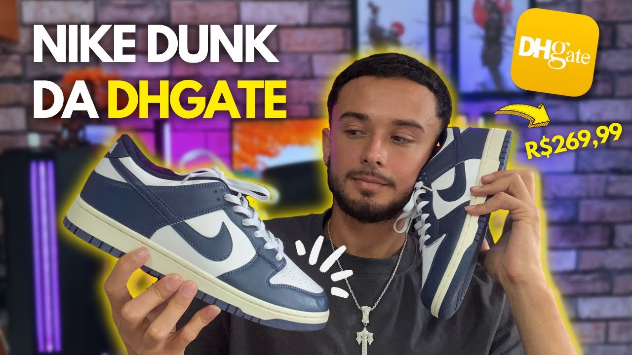 MAIS UM DIRETO DA CHINA! Review Dunk Vintage Navy da DHGATE - Unboxing ...