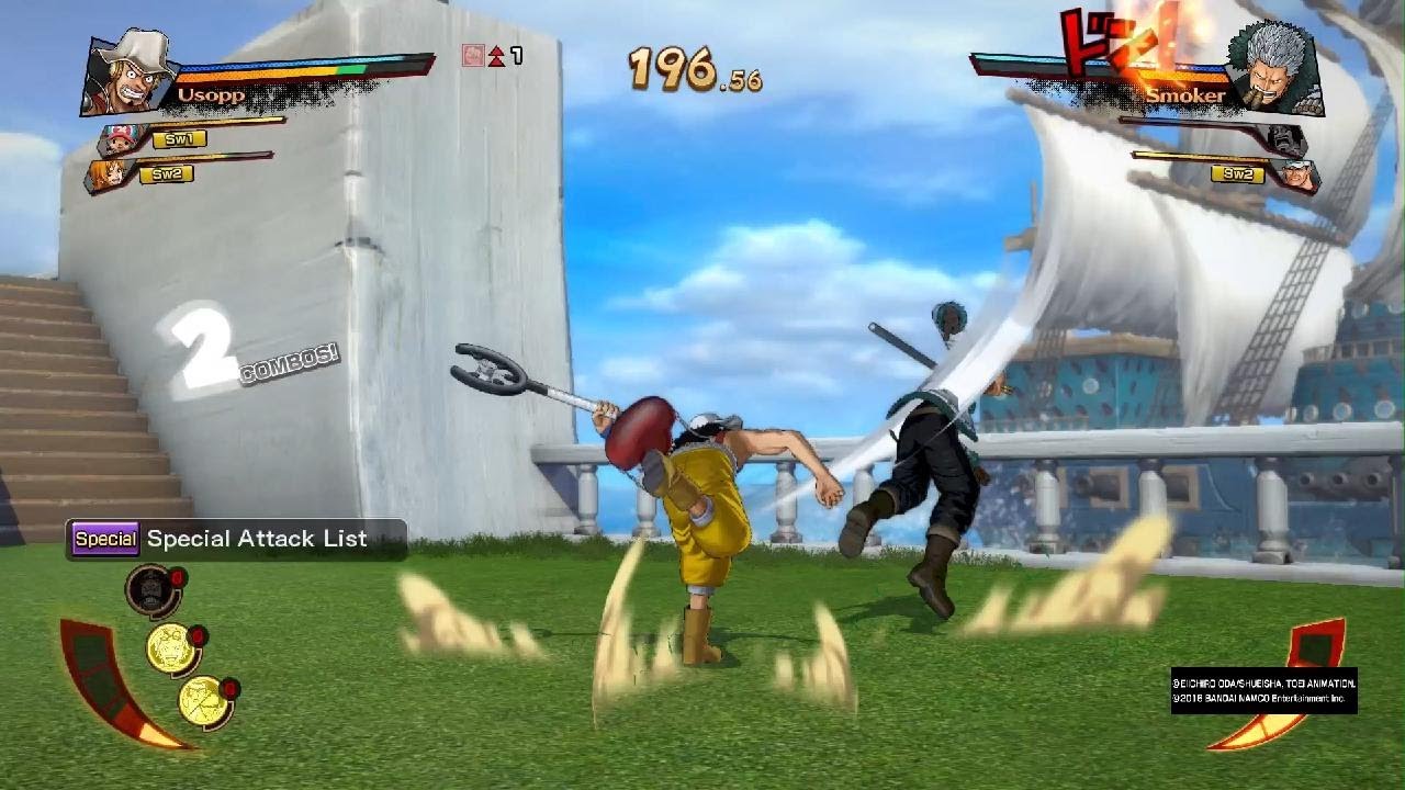 Weakling Trio vs Marines One Piece Burning Blood - YouTube