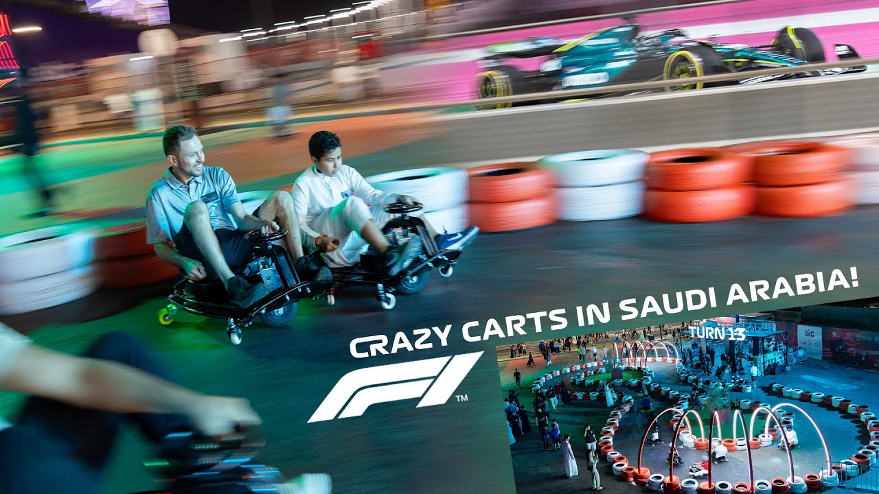We brought our Crazy Cart Experience to the Saudi Arabian Grand Prix ...