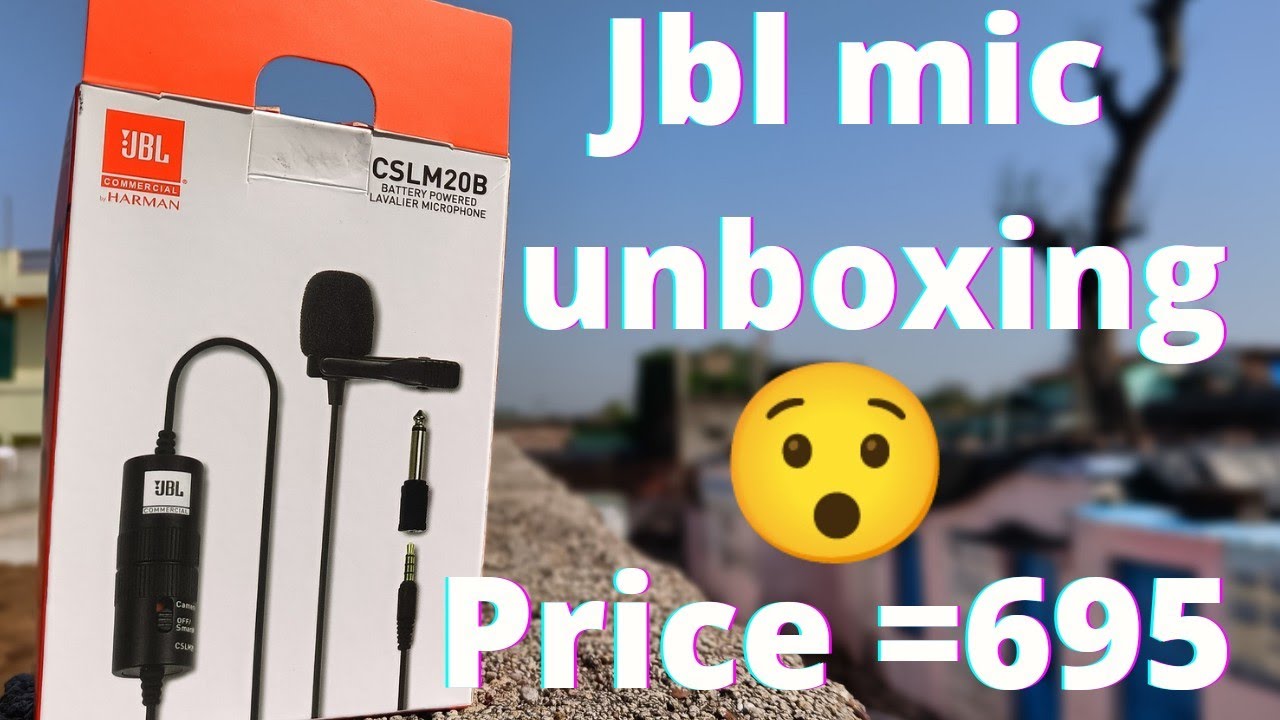 JBL Commercial CSLM20 unboxing and review lavalier mic for youtube ...