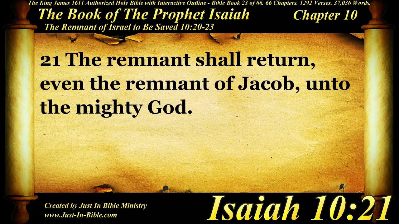 Isaiah Chapter 10 - Bible Book 23 - Holy Bible Audio Text - King James ...