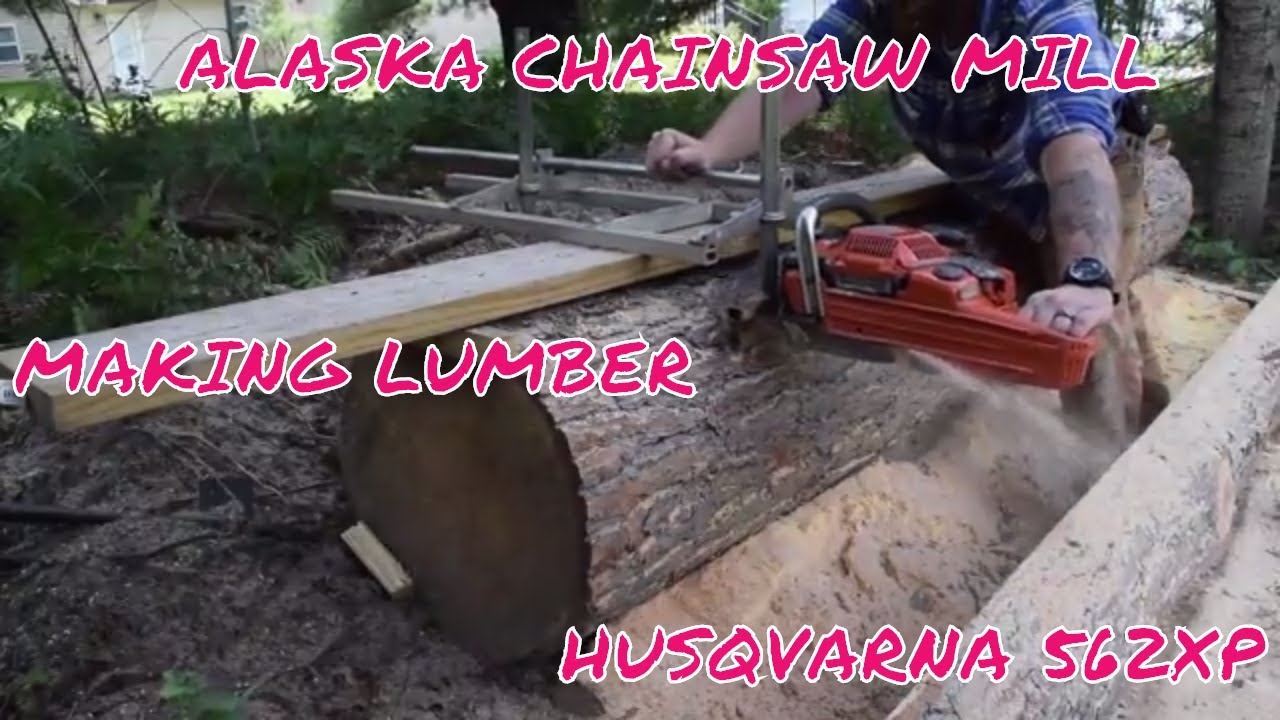ALASKAN CHAINSAW MILL - YouTube
