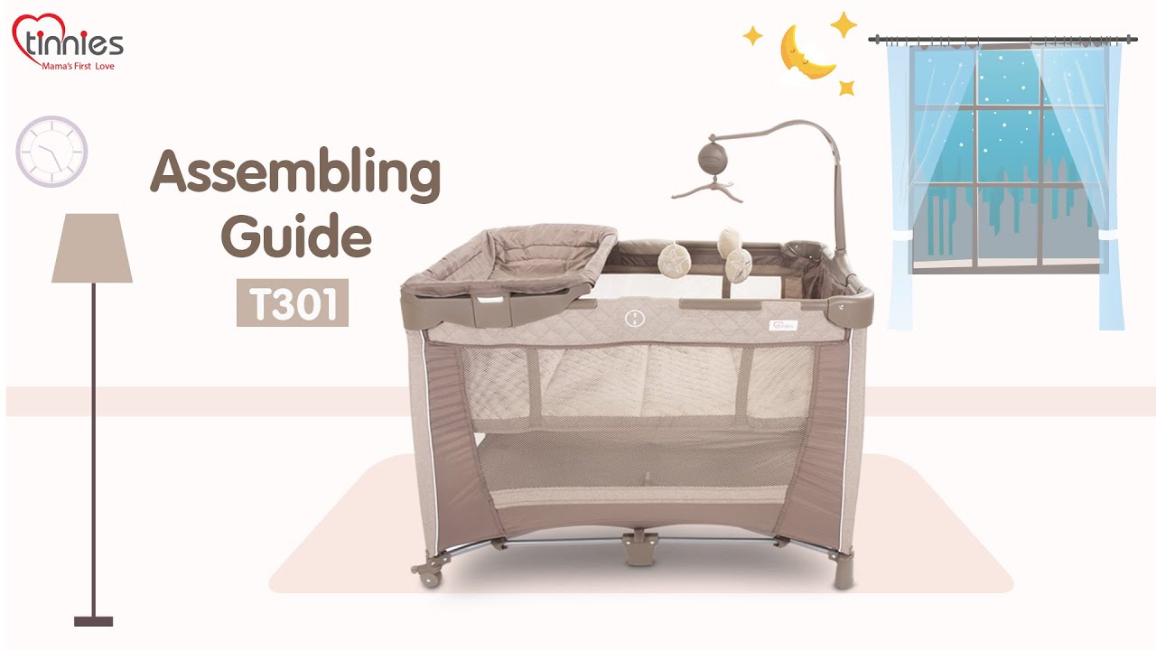 Tinnies Playpen | Newborn Bassinet | Playard with Changing Station ...