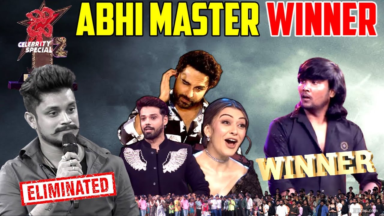 Congratulations Abhi Master | Dhee Celebrity Special-2 Grand Finale ...