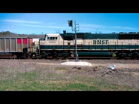 BNSF WB Empty Coal Train w/2 DPU Pushers in Kempner, TX. 02/25/2024. - YouTube