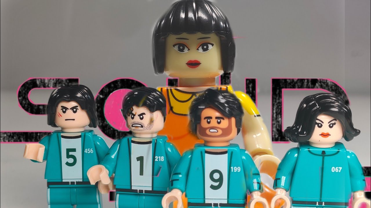 Squid Game Lego Minifigures Set | unofficial Lego SpeedBuild - YouTube
