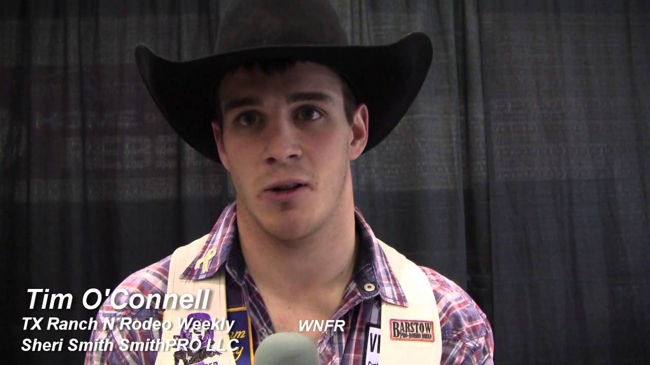 WNFR Tim O'Connell Round 1 Winner Bareback Riding - YouTube