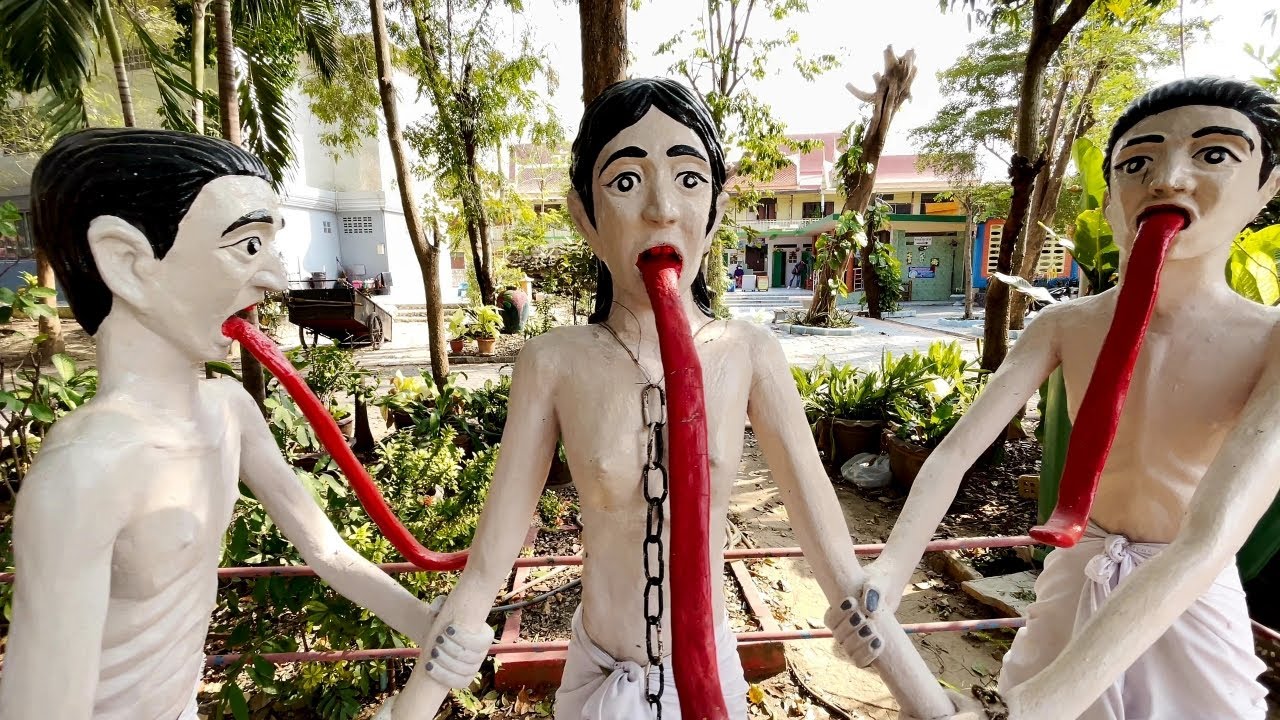 Buddhist Hell (Naraka) at Wat Muang, Thailand - Walking Tour 4K - YouTube