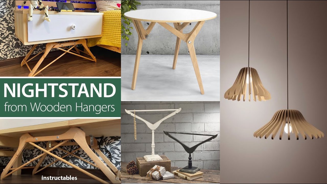 50+ Ways To Recycled Wooden Clothes Hangers | Creative Ideas With ...