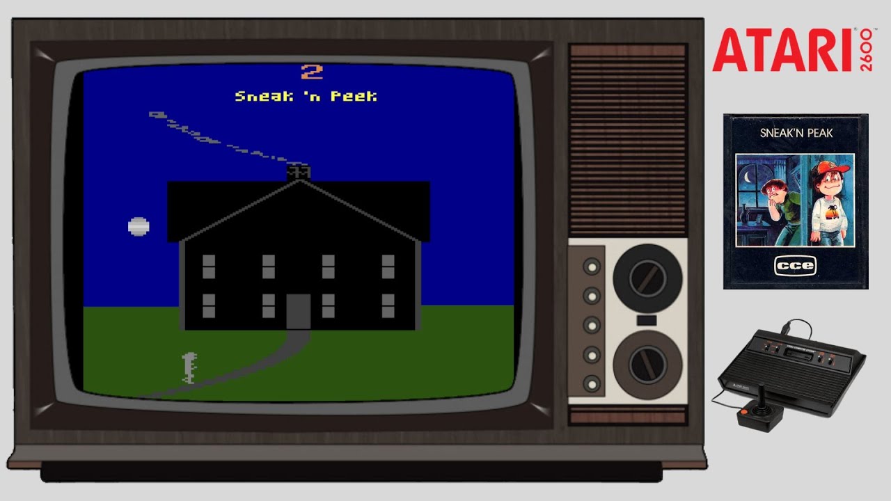 🕹️ Atari 2600 - [Sneak ‘N Peek] - O Curioso Esconde-Esconde multiplayer ...