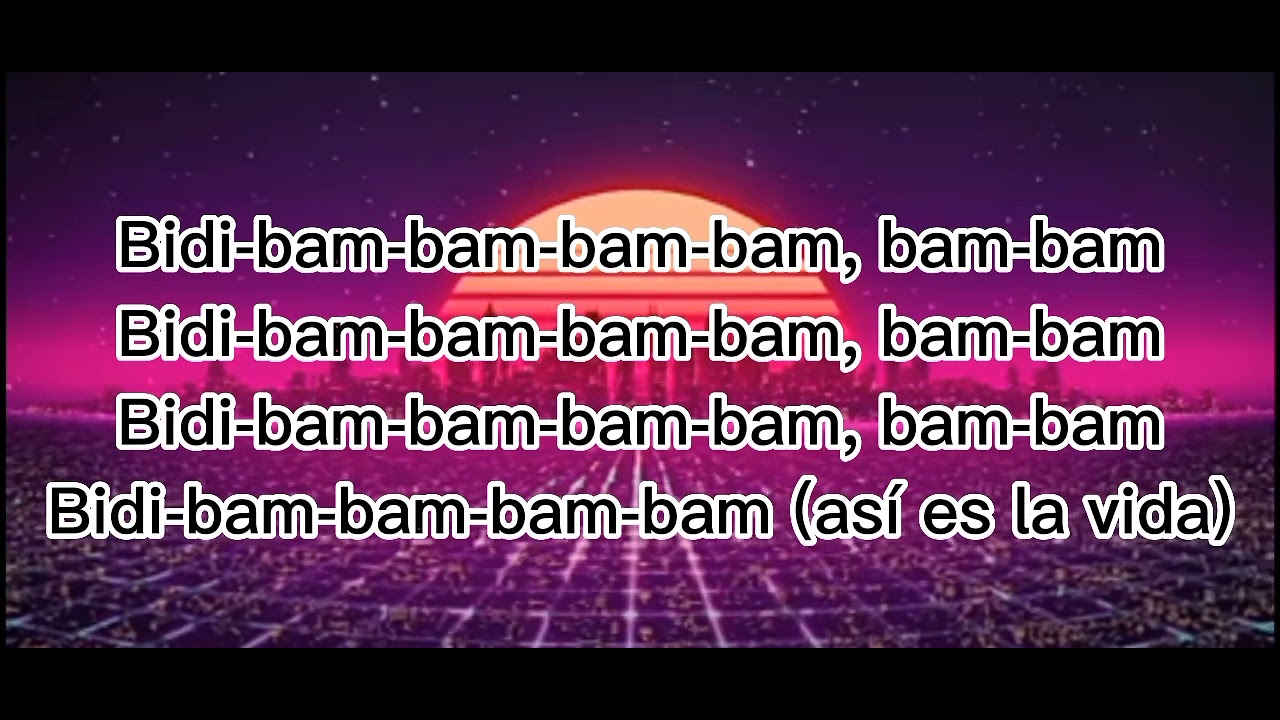 Bam bam stars sing - YouTube