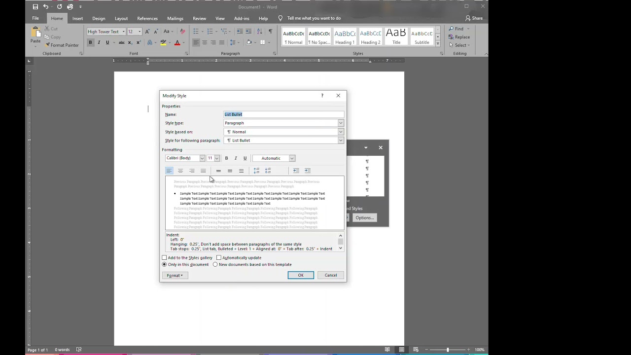 How To Modify Word Styles Advanced Styling YouTube How To Modify Word Styles Advanced Styling YouTube