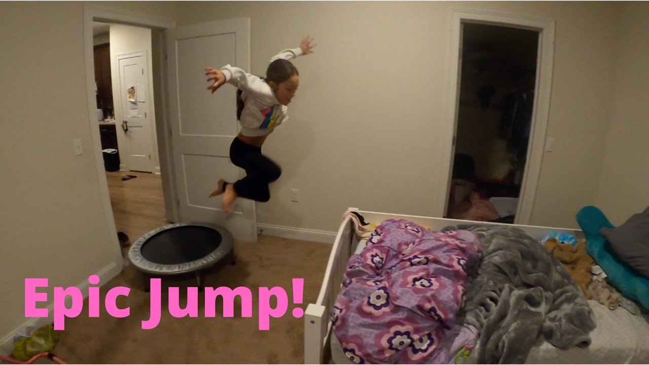 Epic Trampoline Jump To My Bed - YouTube