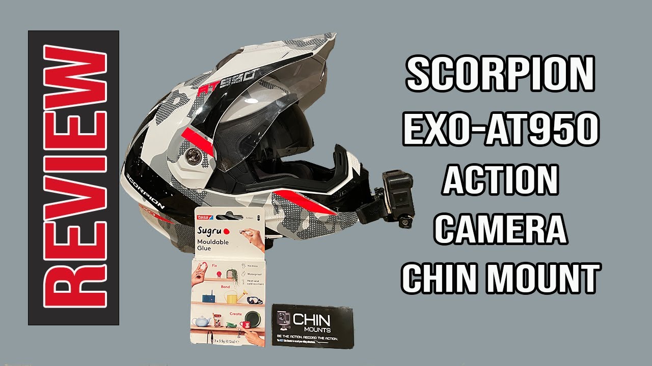 Scorpion EXO-AT950 helmet with a Chin Mounts camera mount using Sugru ...