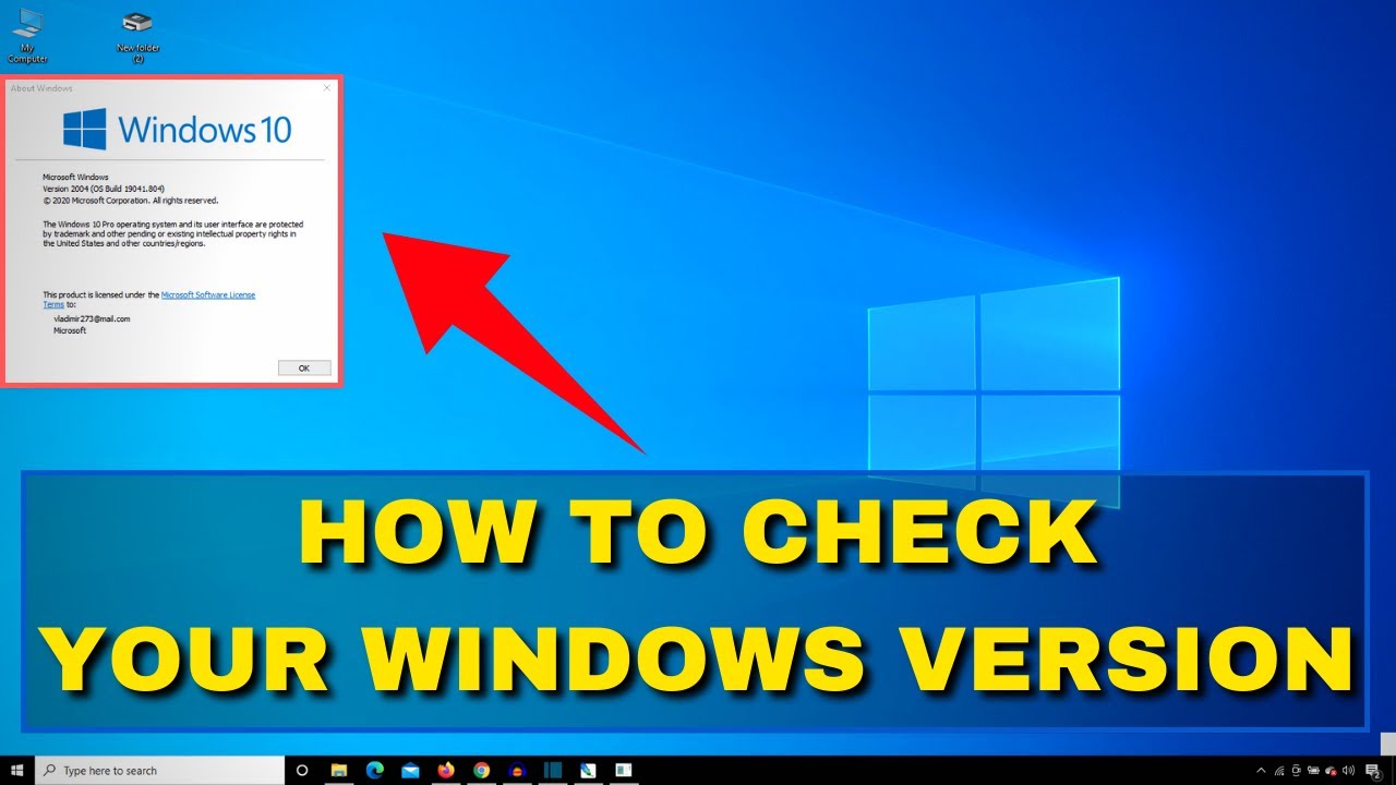 How to Check Windows Version - YouTube