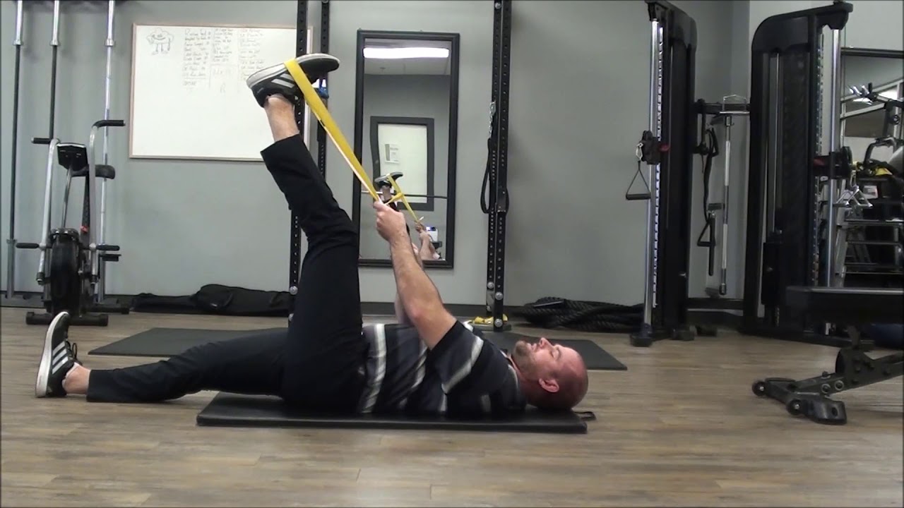 Hamstring contract and relax stretch - YouTube