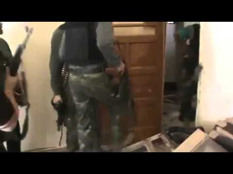 FSA storm Building to kill Assad Shabiha 185 Daraa - YouTube