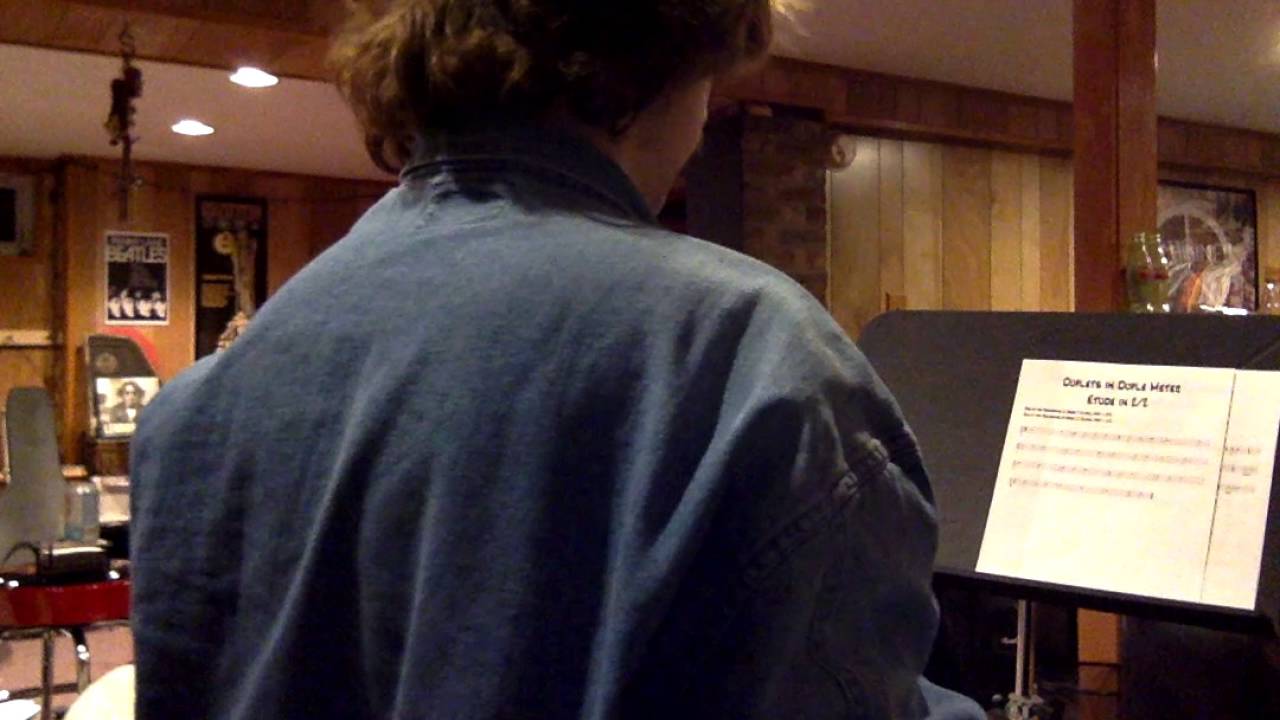 Duplets in Duple Meter Etude in 2/2 Syllables - YouTube