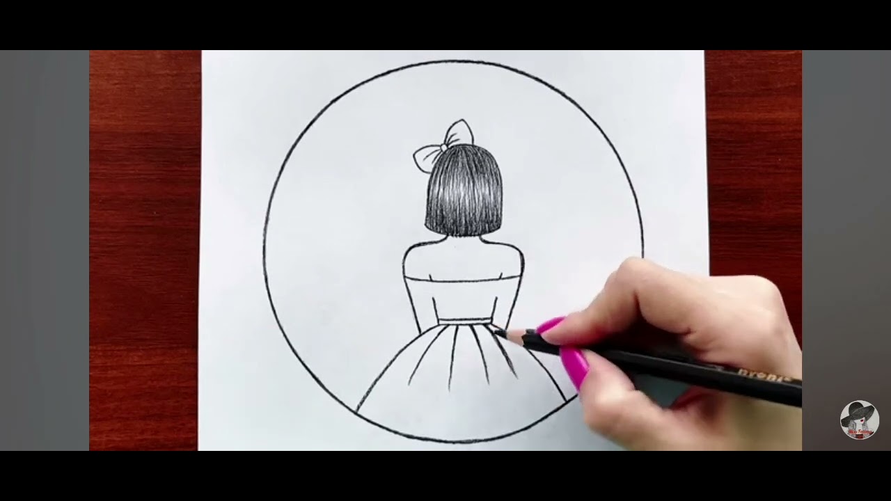 how to draw a girl - YouTube