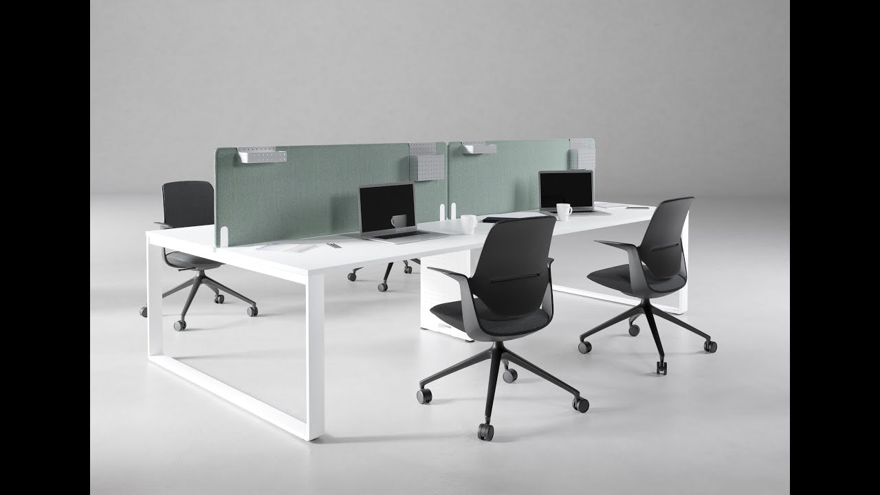 Multibase bench desks - YouTube