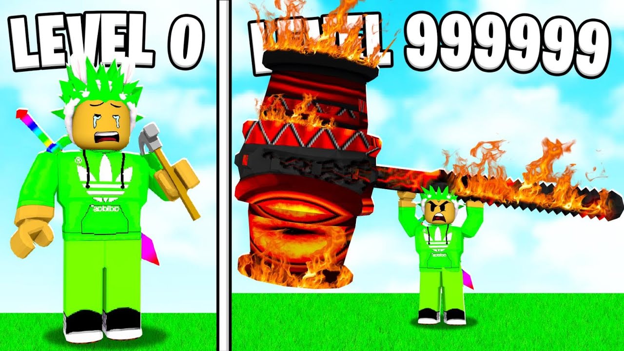 ich baue mir einen LEVEL 999.999.999 HAMMER in Roblox! - YouTube