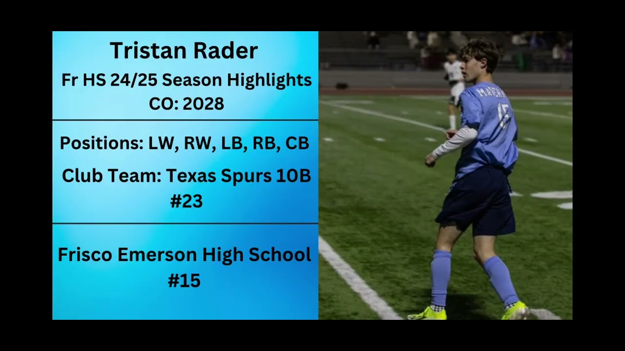 Tristan Rader (CO 2028) HS Freshman season highlights - YouTube