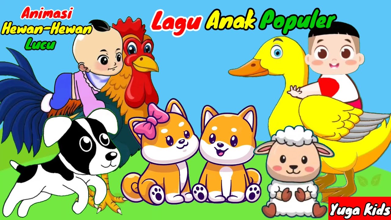 Kompilasi Lagu Anak ~ Lagu Anak Indonesia Populer ~ Animasi Hewan-Hewan ...
