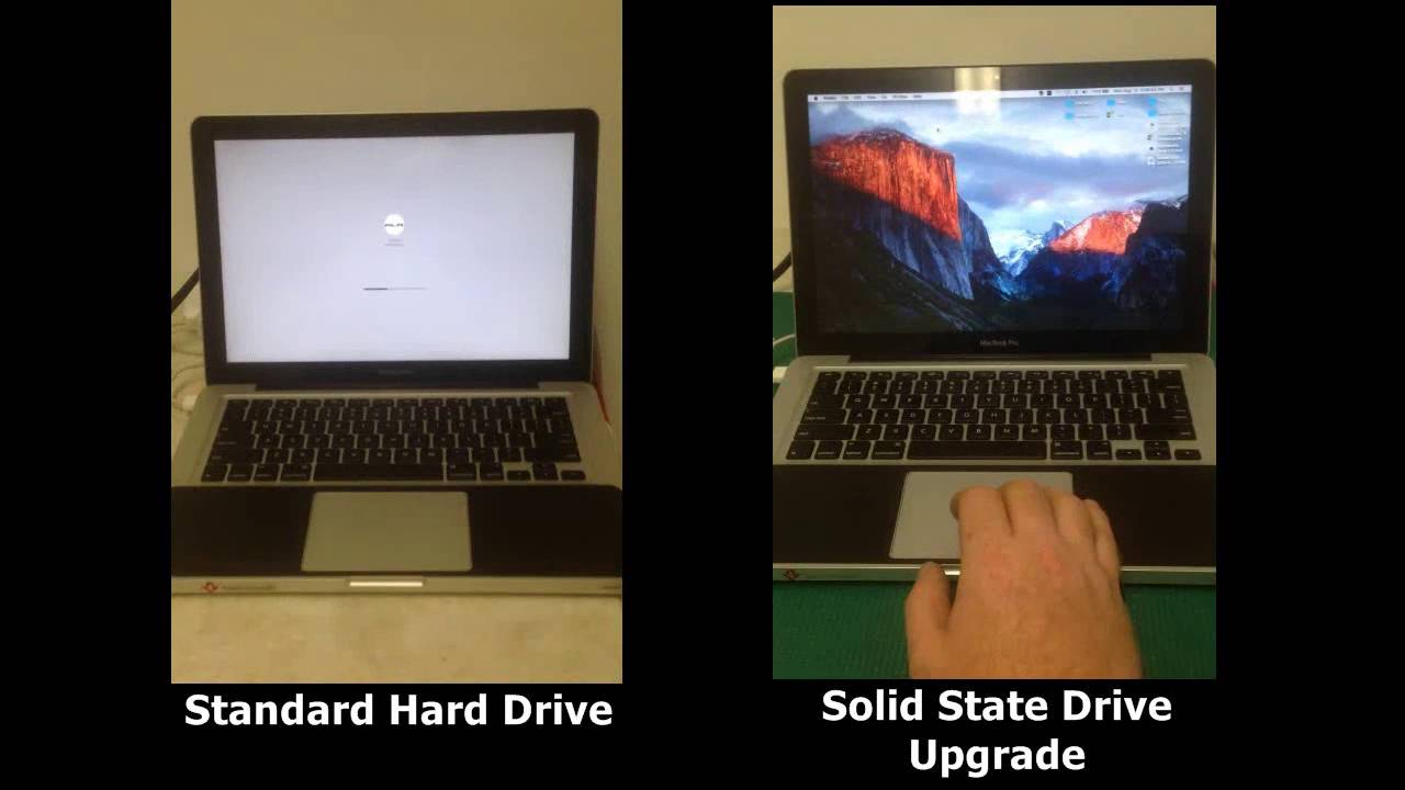 Traditional Hard Drive vs SSD (Solid State Drive) Boot Up Comparison ...