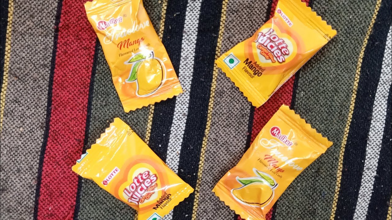 Lotte Juicies Center Filled Mango Flavour Chocolate || Unboxing Food OD ...