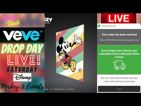 VeVe Drop Day LIVE - Mickey & Friends Disney Blind Box NFT Drop! Minnie ...