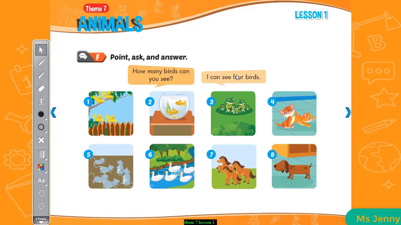 I learn Smart Start special edition grade 2 Theme 7 animal lesson 1 ...