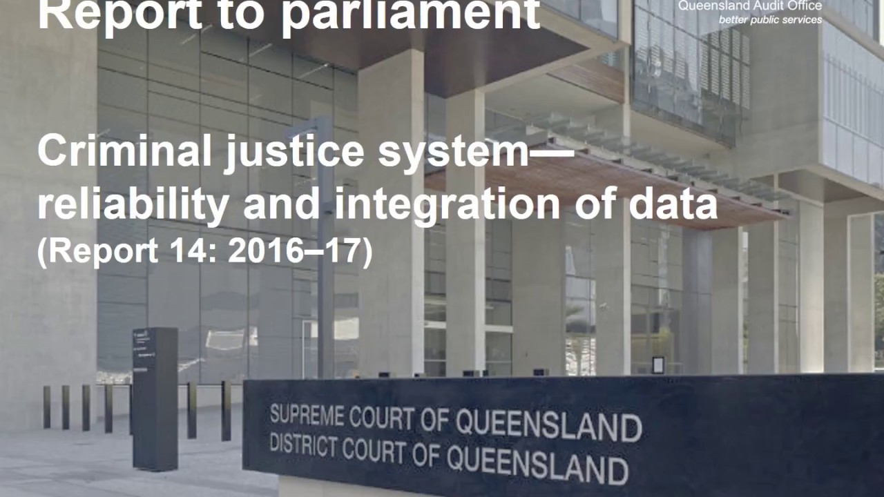 Criminal justice data — reliability and integration of data - YouTube