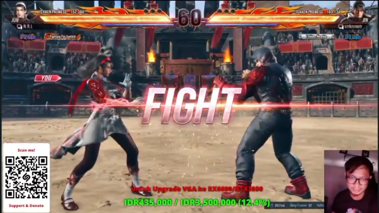 (N.R.L) JUN vs JIN (unknow) - Nice Parry JUN, Aggressive JIN..! - YouTube