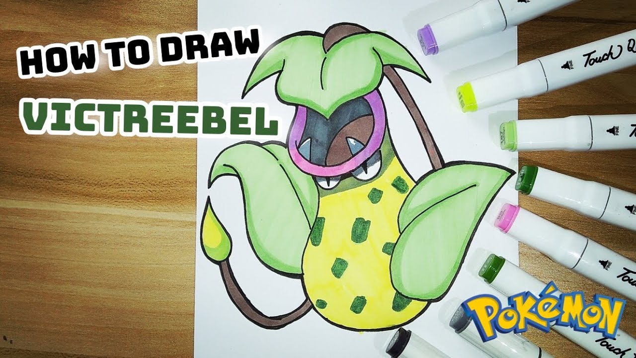 How To Draw VICTREEBEL (Pokemon 0071) | Easy Drawing | 0324 # ...