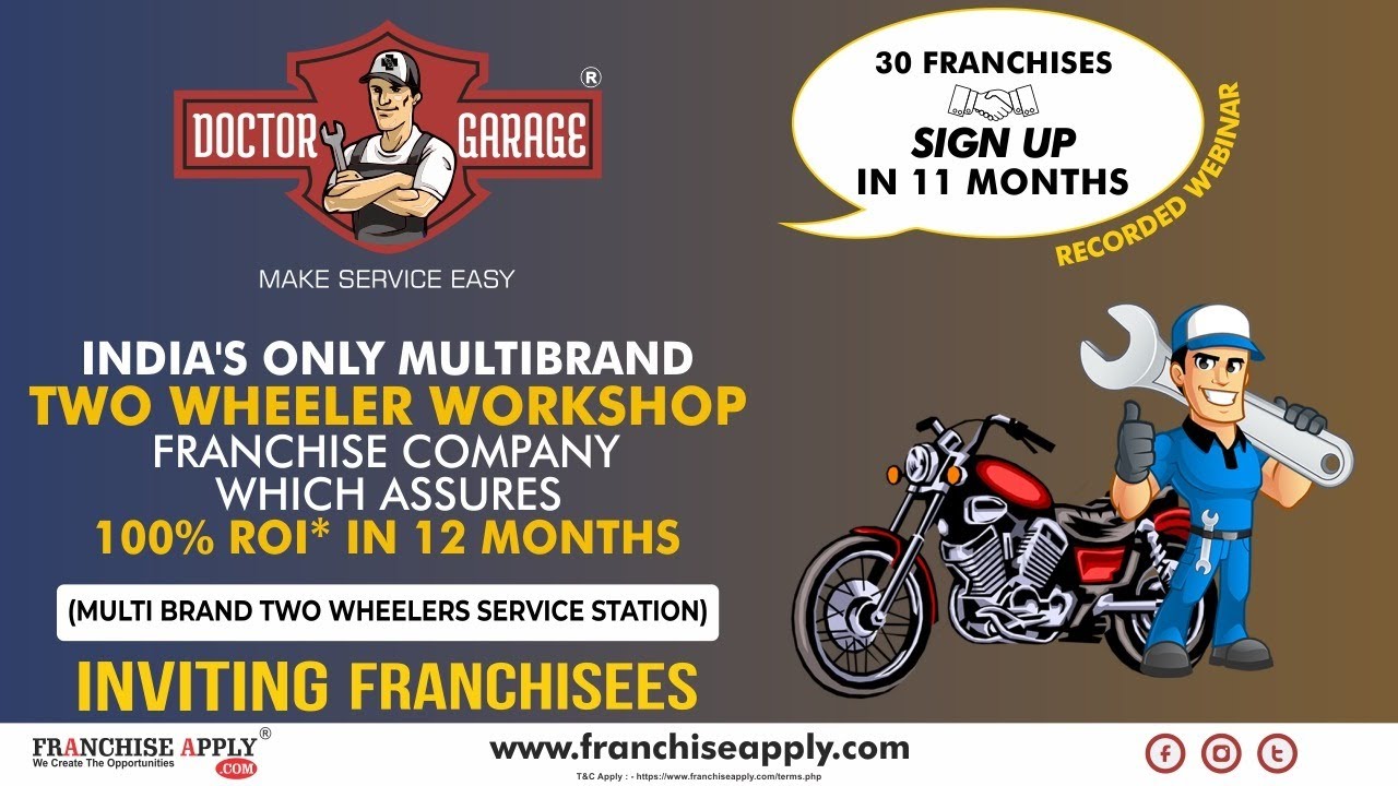 Doctor Garage Franchise | Franchise Apply | Best Automobile Franchise ...
