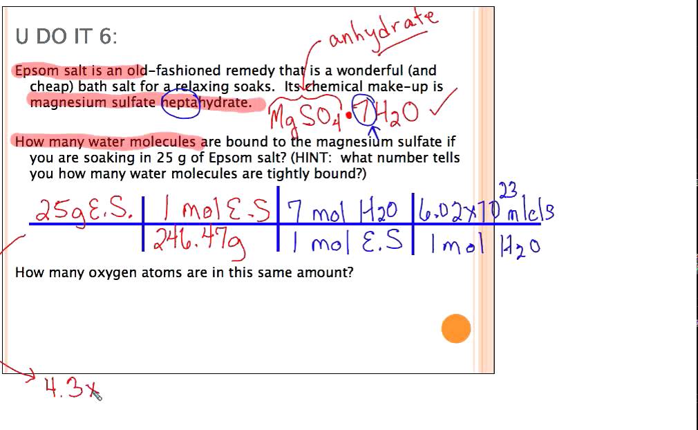 Leggett AP/IB Chemistry Stoichiometry 6 Avogadro's # Molar Volume - YouTube