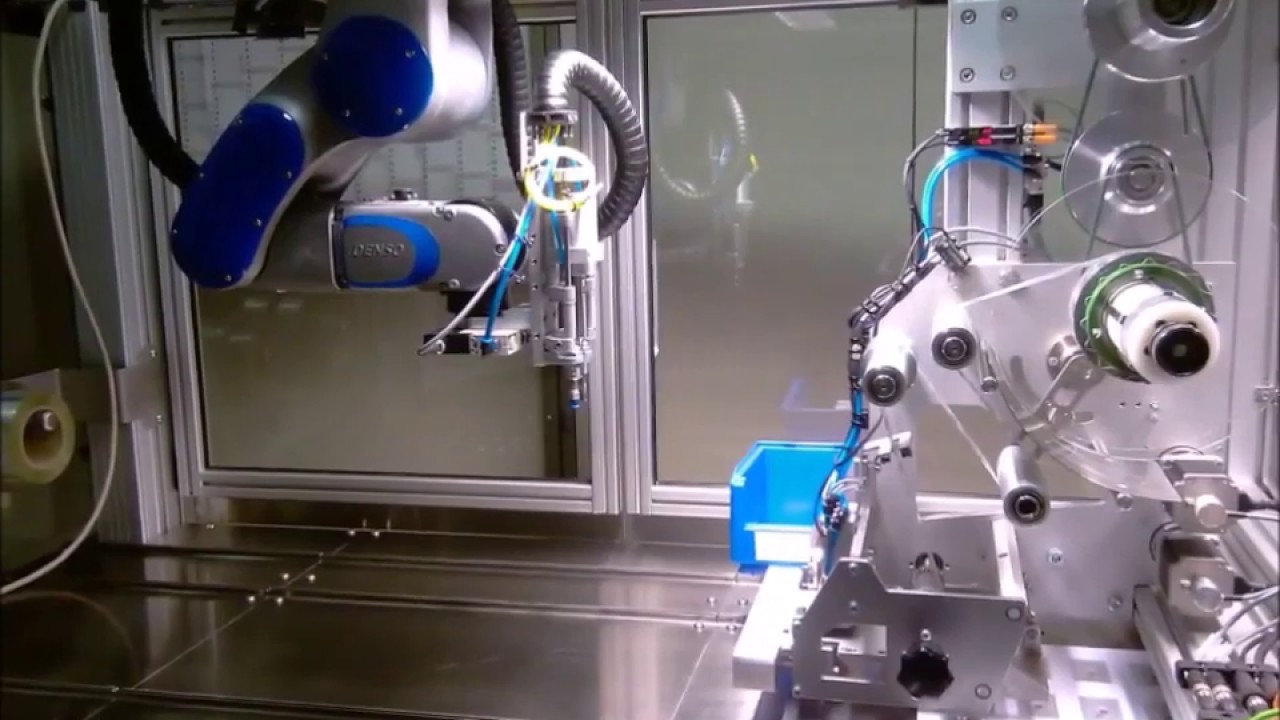 Pick & Place with DENSO 6-axis robot VS-Series - YouTube