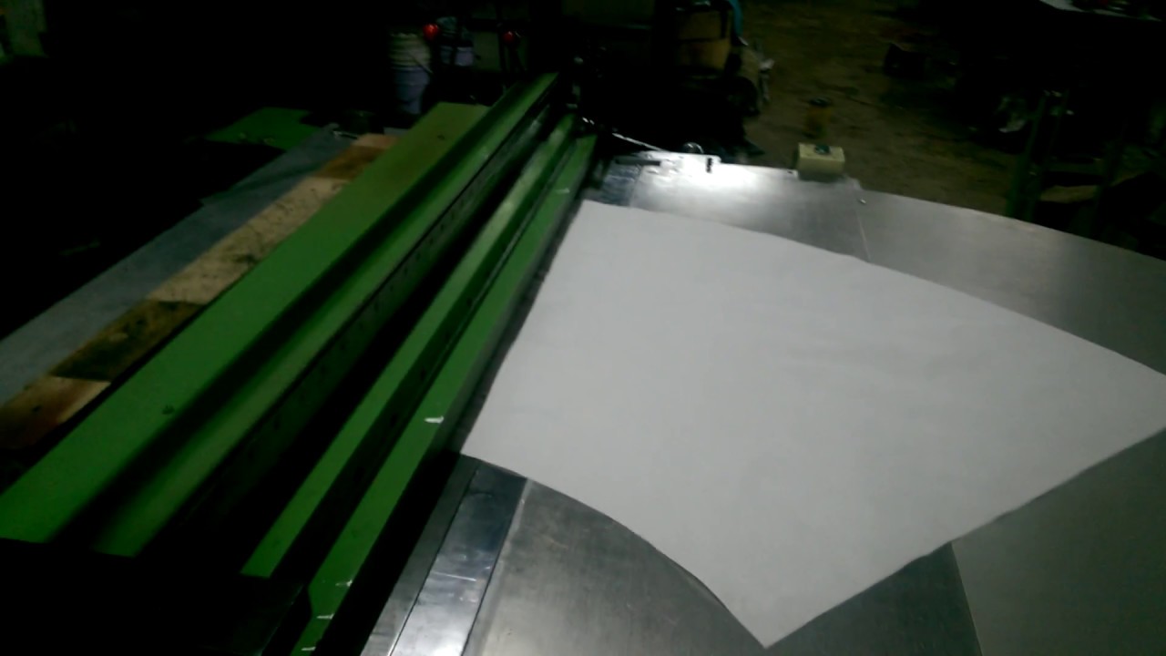SUN-RAY PLEATING MACHINE - YouTube
