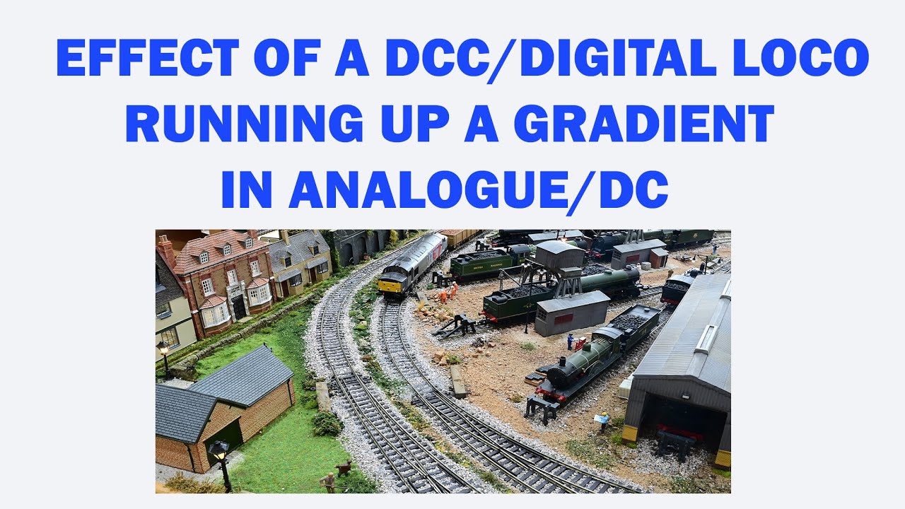 Why I have a slight gradient on my model railway : 4K Widescreen. - YouTube