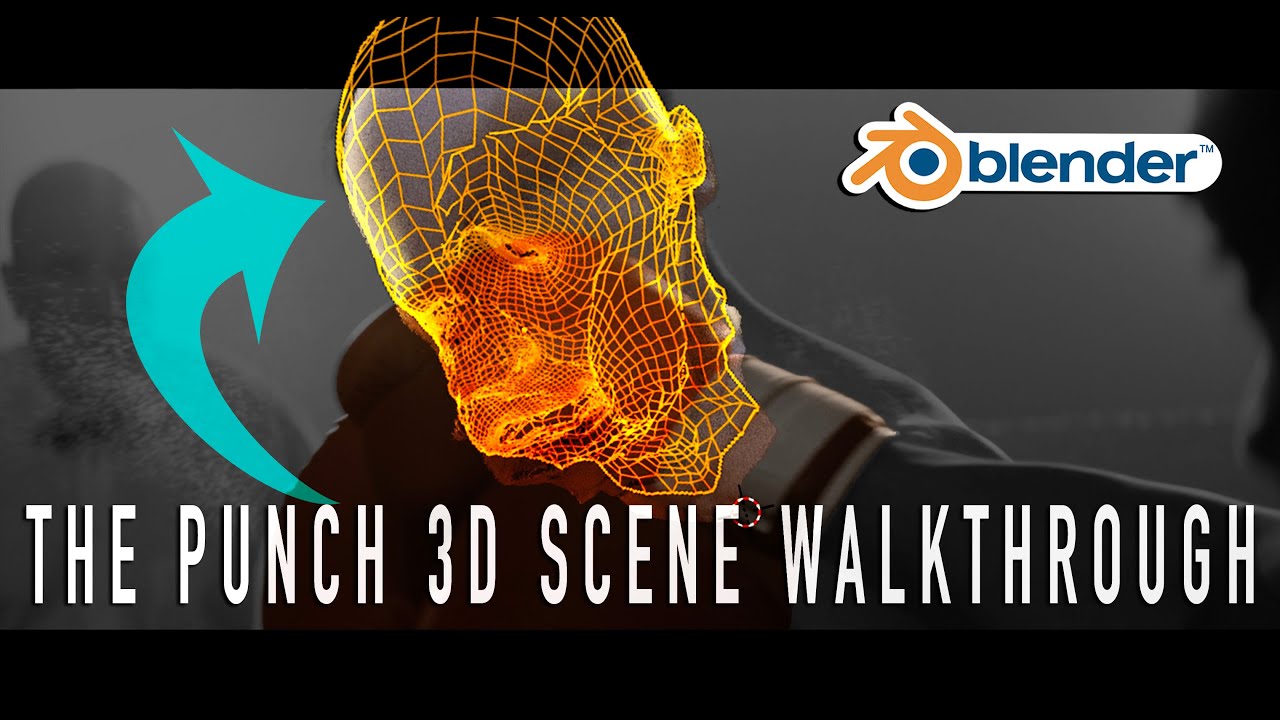 Punch Impact Droplets: Blender 3D Scene Walkthrough! - YouTube