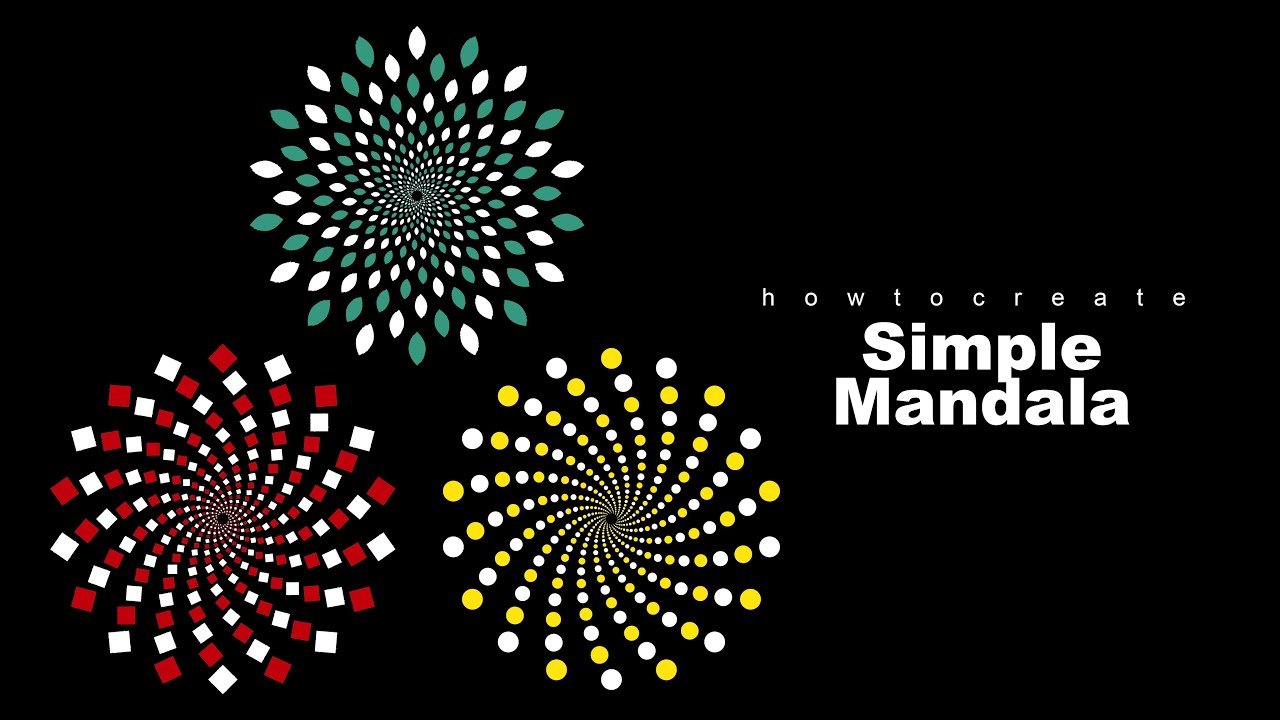 Draw with me 🎨 | How to create simple mandala🔸 | Adobe Illustrator ...