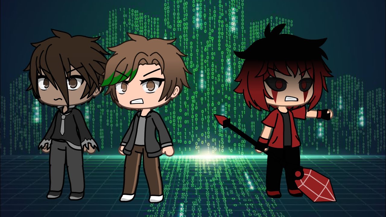 Black and blue -Gacha life- Mixed emblem saga- Creeper and Gamer vs ...