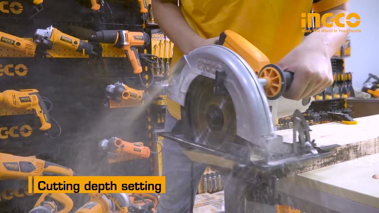 Циркулярная пила 2200Вт 235х25.4мм INGCO CS2358 INDUSTRIAL - YouTube