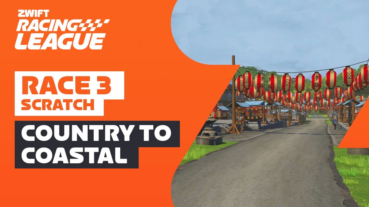 Zwift Racing League // Race 3 - Country to Coastal Scratch Race - YouTube