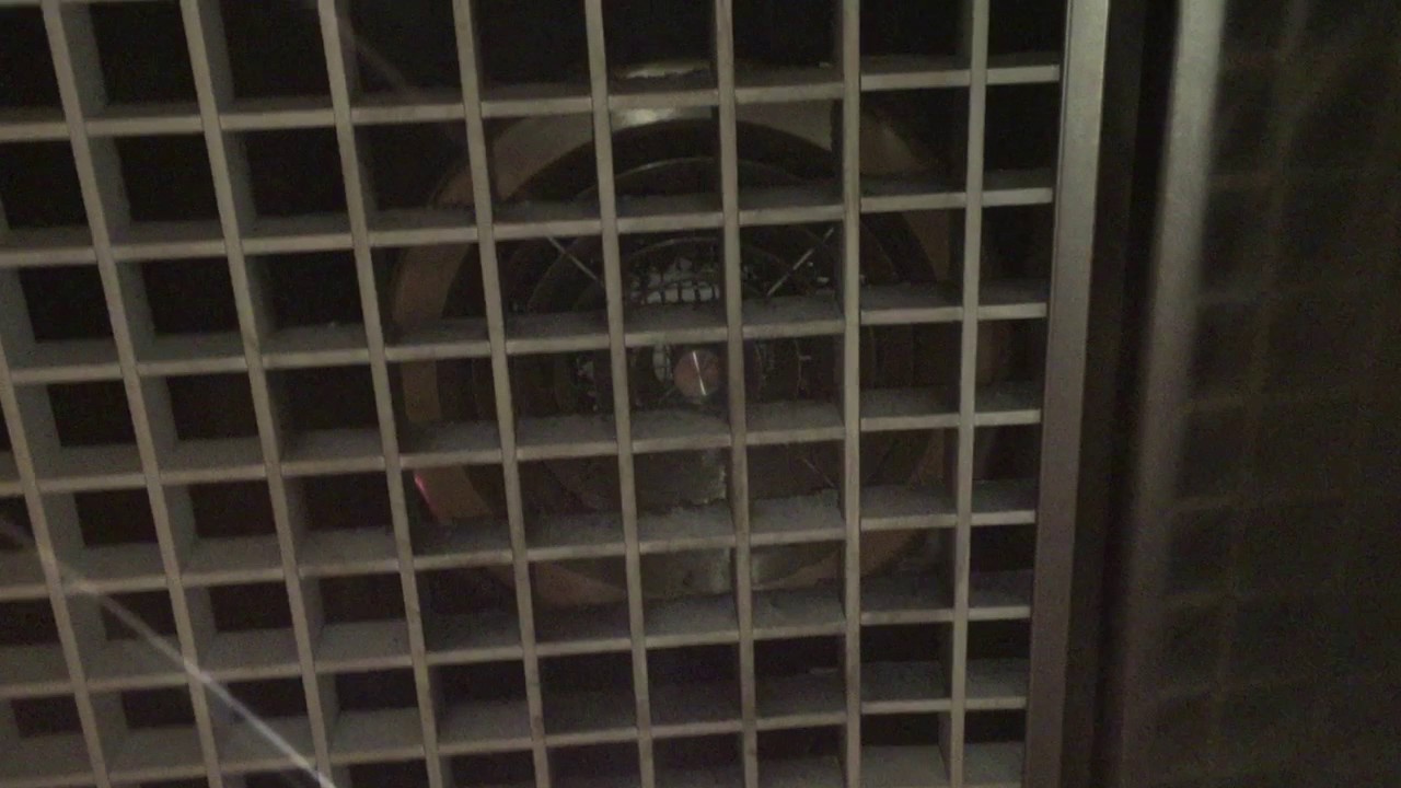Axial, fresh air intake fan in an elevator (lift) - YouTube